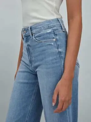 Paige Anessa Cropped Flared Jeans