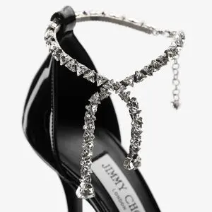 JIMMY CHOO Stevie 100 Patent Leather Pumps - Black