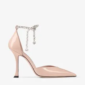 JIMMY CHOO Stevie 100 Patent Leather Pumps - Macaron