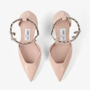 JIMMY CHOO Stevie 100 Patent Leather Pumps - Macaron