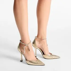 JIMMY CHOO Stevie 100 Pumps - Silver