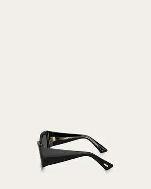 KHAITE X OLIVER PEOPLES Ov5575su Rectangle Sunglasses - Dark Grey