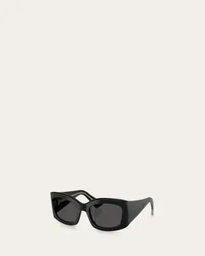 KHAITE X OLIVER PEOPLES Ov5575su Rectangle Sunglasses - Dark Grey