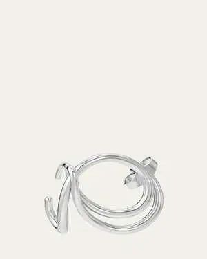 Charlotte Chesnais Lasso Earring Silver, Single Argent