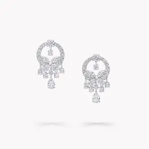 Graff Classic Butterfly Diamond Petite Earrings - White Gold