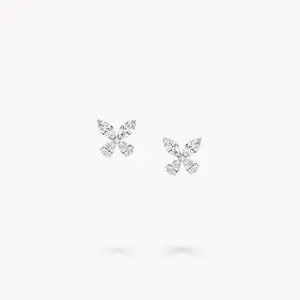 Graff Classic Butterfly Diamond Stud Earrings