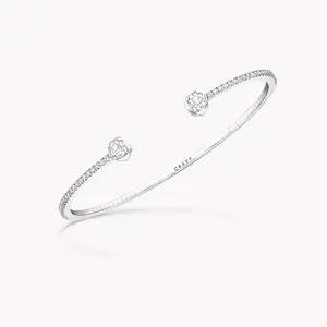Graff Laurence Signature Open Diamond Bangle - White Gold