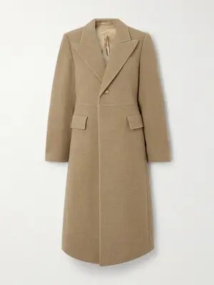 Burberry Wool And Silk-blend Tailored Coat