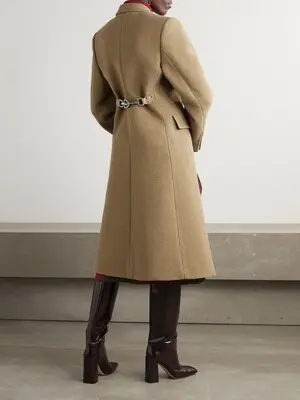 Burberry Wool And Silk-blend Tailored Coat