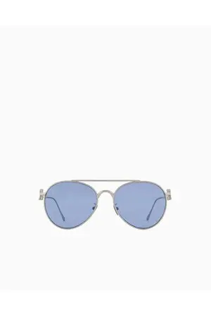 Giorgio Armani Aviator Sunglasses Silver