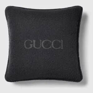 Gucci Wool Bouclé Cushion - Grey