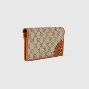 Gucci Gg Emblem Continental Wallet Gg Canvas