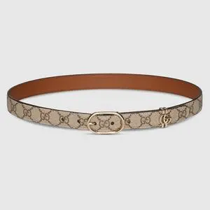 Gucci Gg Belt With Oval Buckle