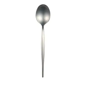 VIETRI Natura Satin Place Spoon - Silver