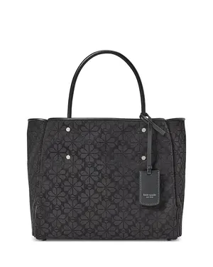 Kate Spade New York Spade Flower Jacquard Tote - Black Multi