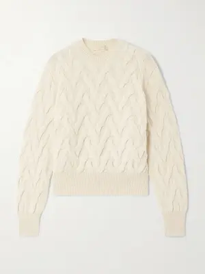 LORO PIANA Cable-Knit Cashmere Sweater