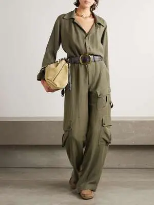 FORTELA Woven Cargo Jumpsuit