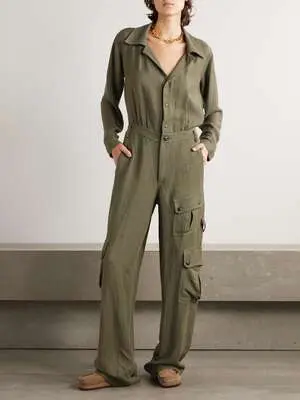 FORTELA Woven Cargo Jumpsuit
