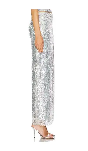 MICHAEL COSTELLO X Seona Maxi Skirt In Metallic