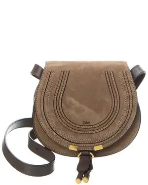 Chloé Chloé Marcie Small Saddle Bag - Grey