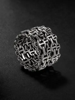 Hoorsenbuhs Damash Multi-stacked Ring - Silver