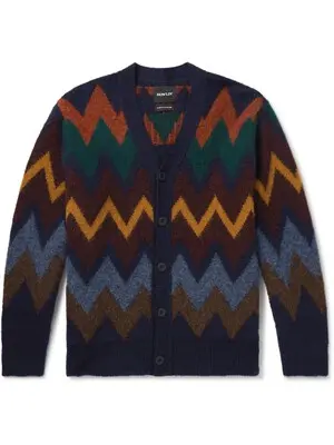 Howlin' Fire In The Mind Wool-jacquard Cardigan
