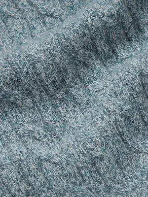 Loro Piana Cable-knit Cashmere Polo Sweater