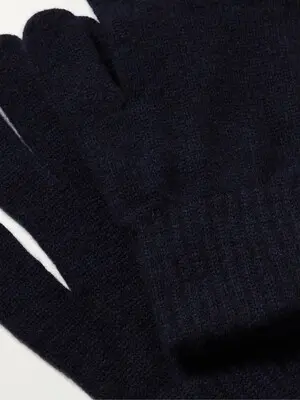 William Lockie Cashmere Gloves - Blue