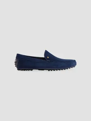 Stefano Ricci Suede Driving Shoes - Navy