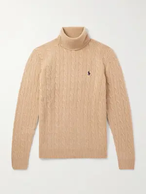 Men's Cashmere Wool Blend Rollneck Sweaters