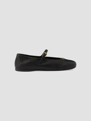 Prada Nappa Leather Ballerinas Black