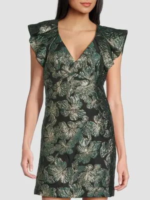 Lilly Pulitzer® Kaida Brocade Shift Minidress