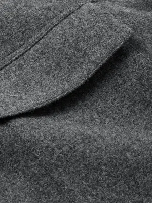 JIL SANDER Boiled Wool-blend Zip-up Overshirt