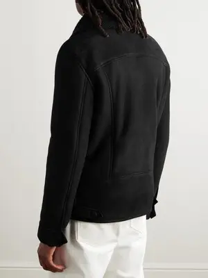 Gabriela Hearst Shawl-collar Shearling Jacket