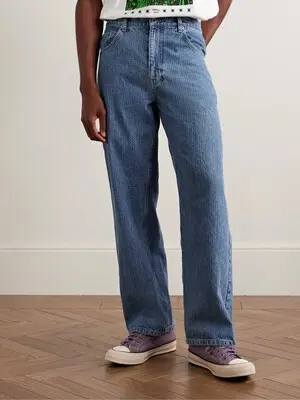SMALL TALK Straight-leg Striped Jeans