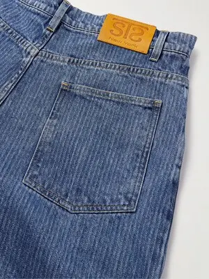 SMALL TALK Straight-leg Striped Jeans