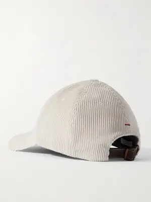 Brunello Cucinelli Logo-embroidered Corduroy Cap