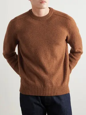 Loro Piana Mastallone Wool Sweater - Orange