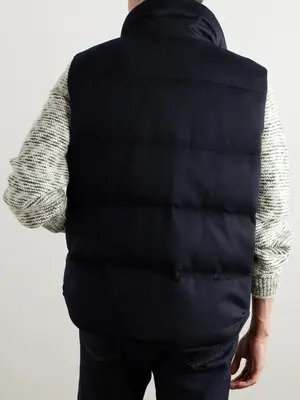 Loro Piana Lucio Quilted Storm System® Cashmere Down Gilet