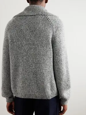 Loro Piana Alpe Meggiana Cashmere Half-zip Sweater - Gray