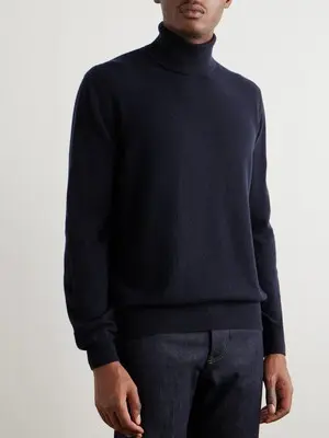 Loro Piana Baby Cashmere Rollneck Sweater - Blue