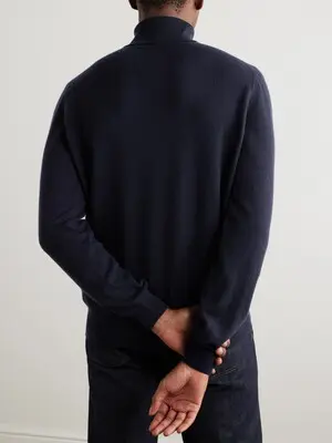 Loro Piana Baby Cashmere Rollneck Sweater - Blue