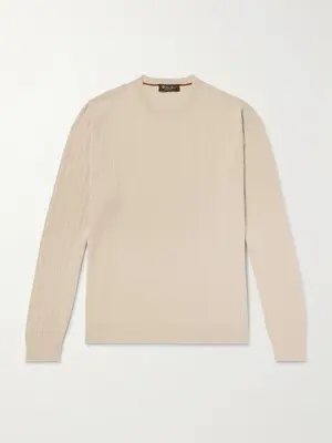 Loro Piana Riva Valdobbia Ribbed Virgin Wool Sweater