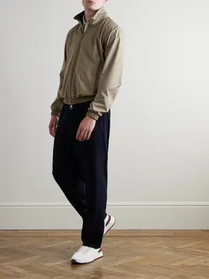 Loro Piana Gaspard Tapered Virgin Wool And Cashmere-blend Trousers