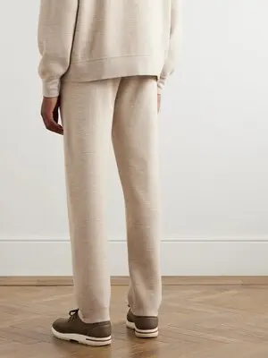 Loro Piana Sassiglioni Straight-leg Wool Sweatpants