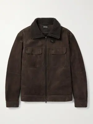 Zegna Shearling Outerwear For Men