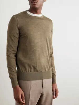 Loro Piana Wish® Virgin Wool Sweater - Brown