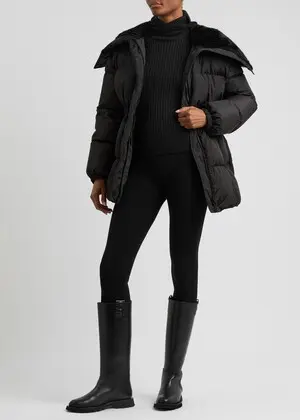 Moncler Logo Ribbed-knit Leggings