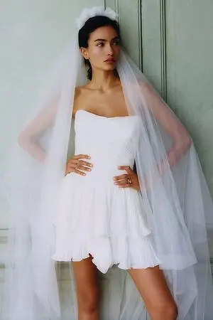Bhldn Cathedral Veil - Ivory