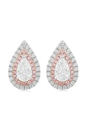 HYT JEWELRY 18kt White Gold Diamond Earrings - Silver